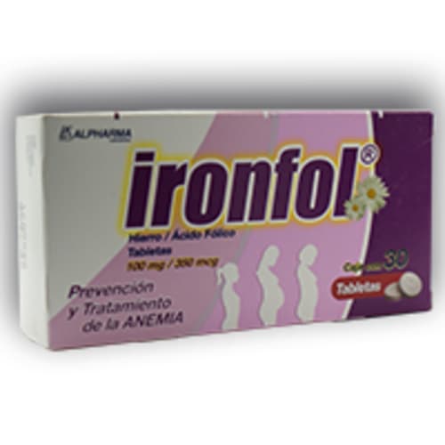 Ironfol 100 Mg 350 Mcg Tab 30