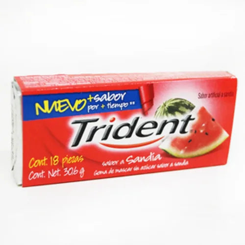 Chicle Trident Sandia C/18